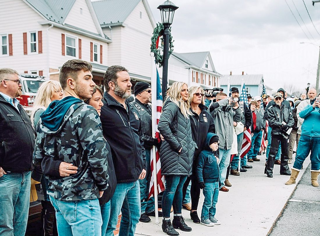 Martinsburg goes blue to honor hero | News, Sports, Jobs - Altoona Mirror